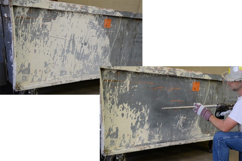 Ice Blasting-before & after - Mole•Master Services Corporation